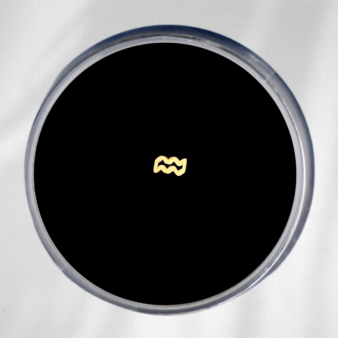18k Gold Tooth Gem Zodiac Aquarius – Adore Smile