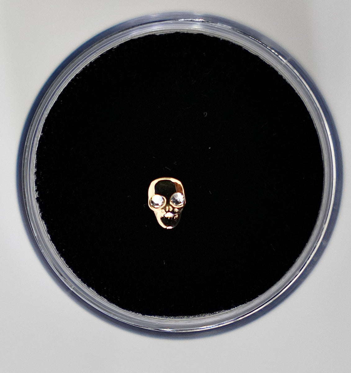 18k Gold Skull Tooth Gem with Swarovski Eyes – ADORE SMILE PTY LTD