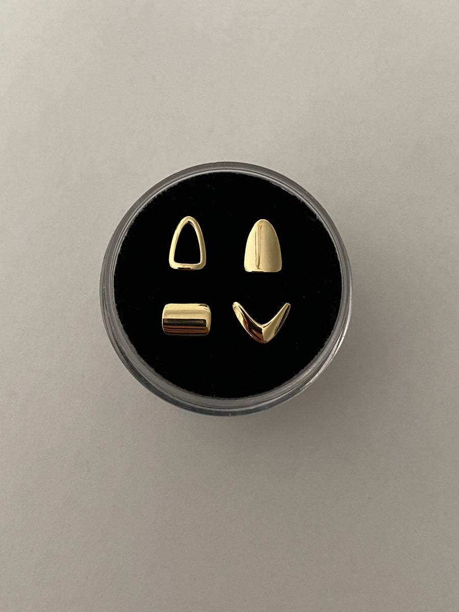 18k Gold Tooth Caps bundle - Adore Smile – Adore Smile